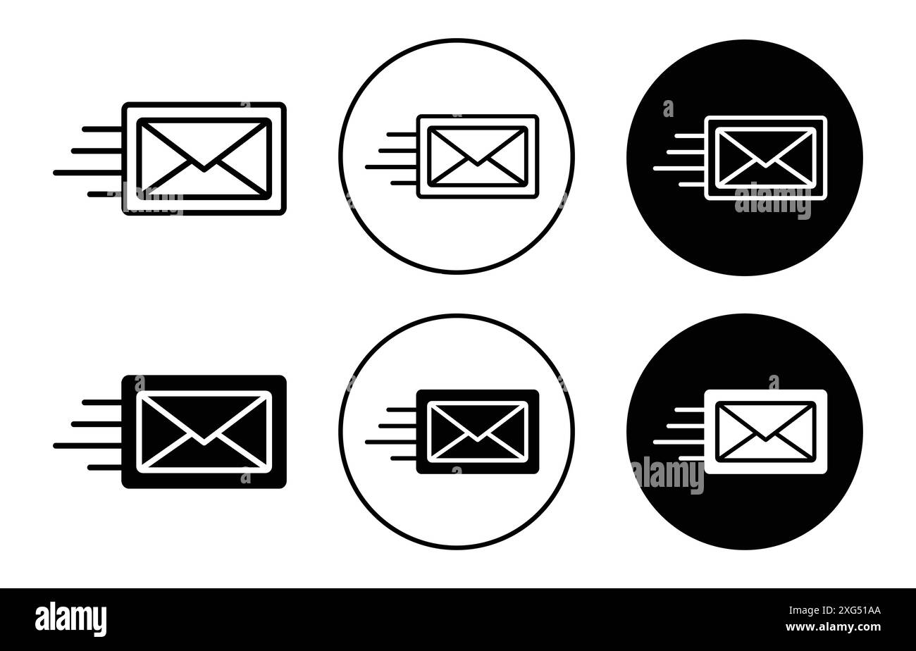 Express mail icon vector logo set collection for web app ui Stock ...