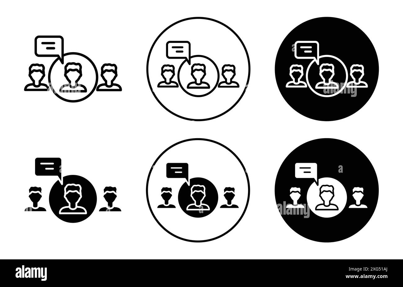 Expert Opinion Icon vector logo set collection for web app ui Stock Vector Image & Art - Alamy