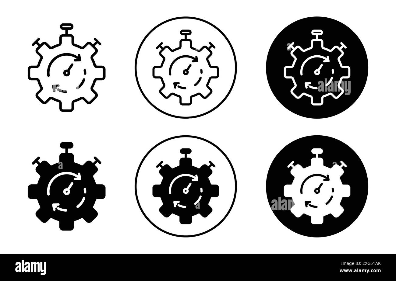 Fast Processing icon vector logo set collection for web app ui Stock Vector Image & Art - Alamy
