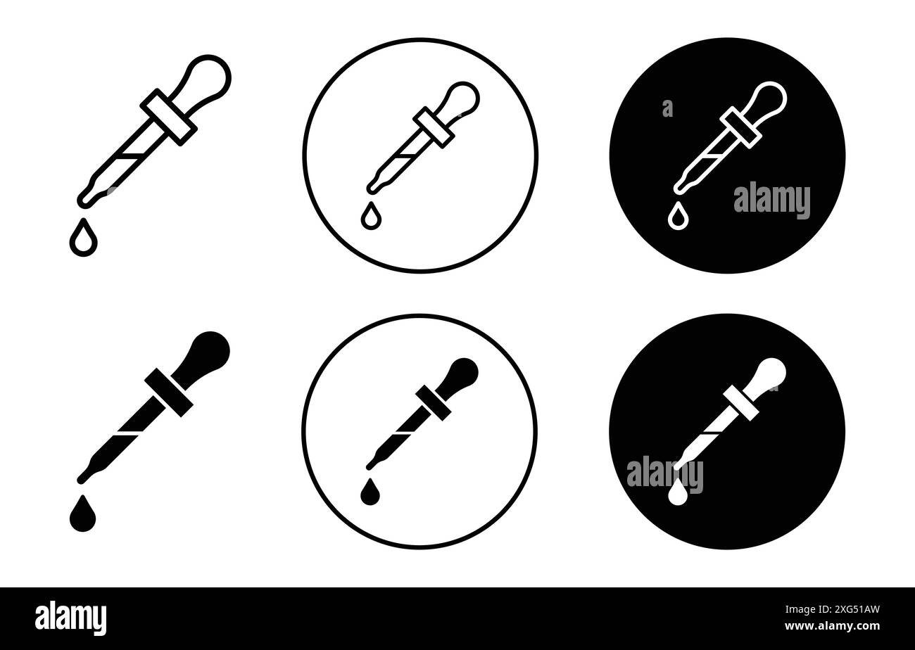 Eyedropper Icon vector logo set collection for web app ui Stock Vector Image & Art - Alamy