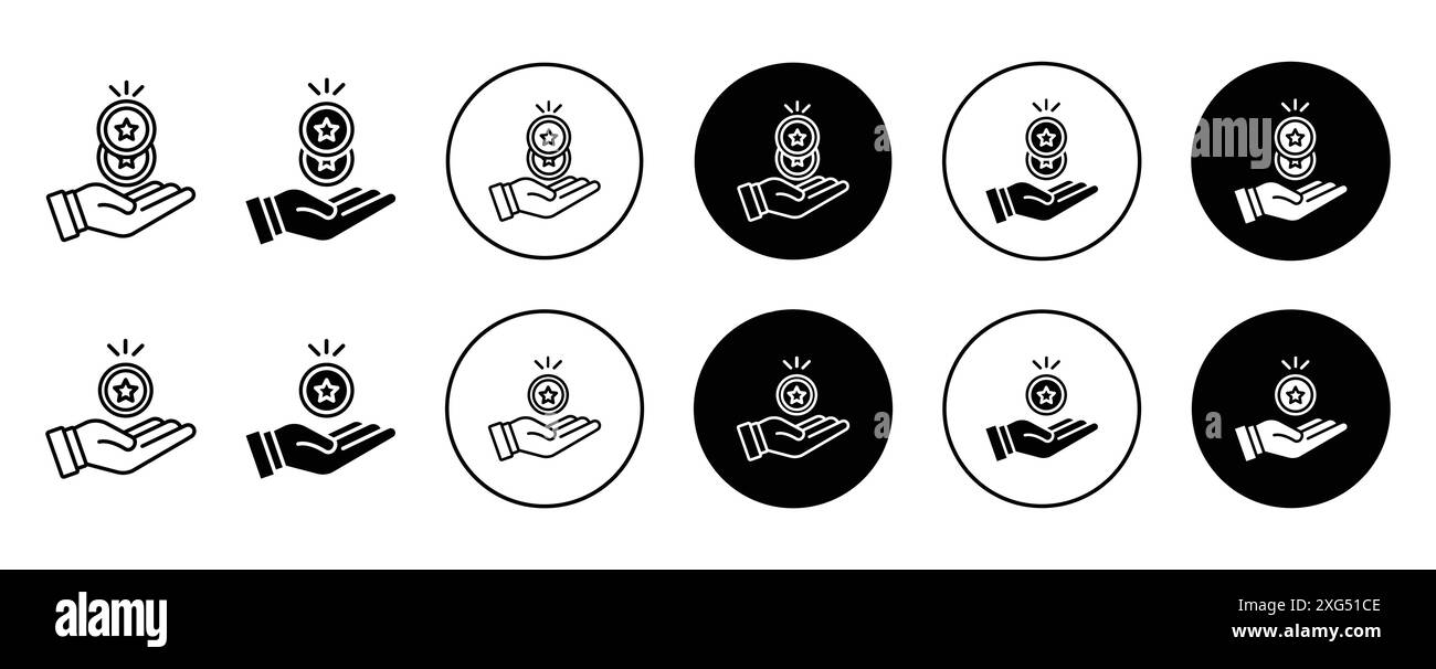 earn point icon vector logo set collection for web app ui Stock Vector Image & Art - Alamy