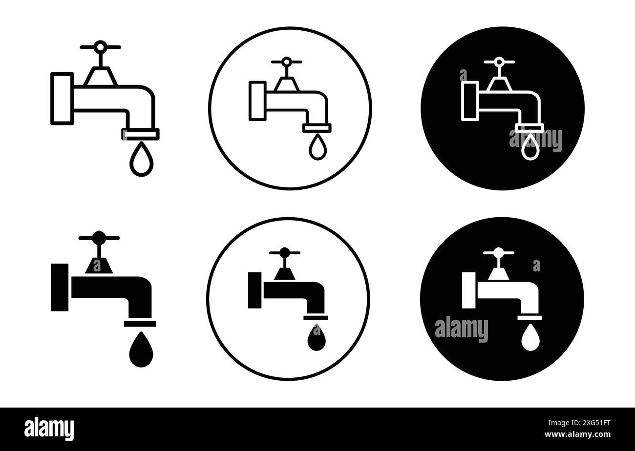Faucet collection Stock Vector Images - Alamy