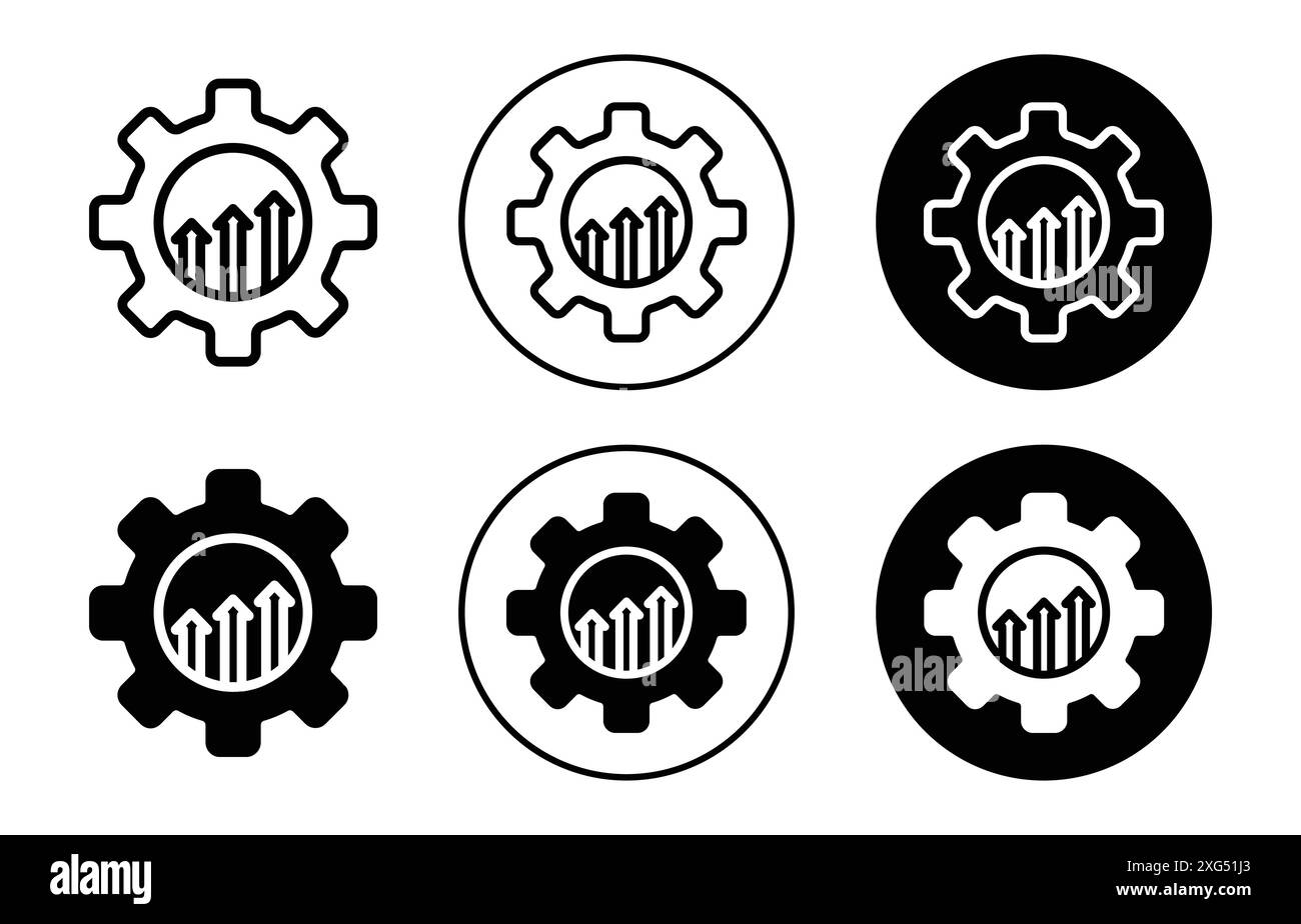 Improvement icon vector logo set collection for web app ui Stock Vector ...