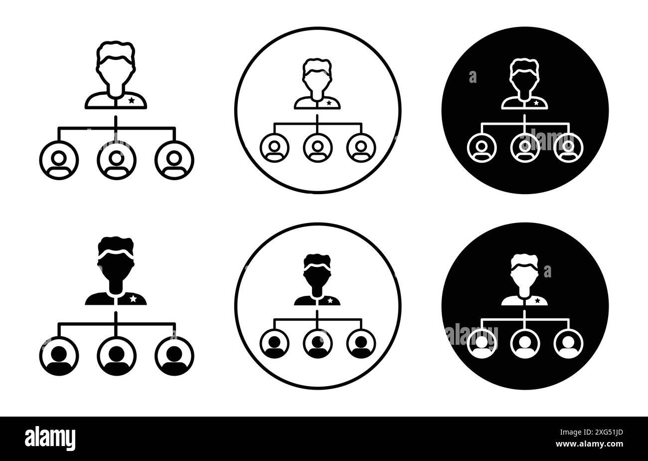 Hr Manager Icon Vector Logo Set Collection For Web App Ui Stock Vector