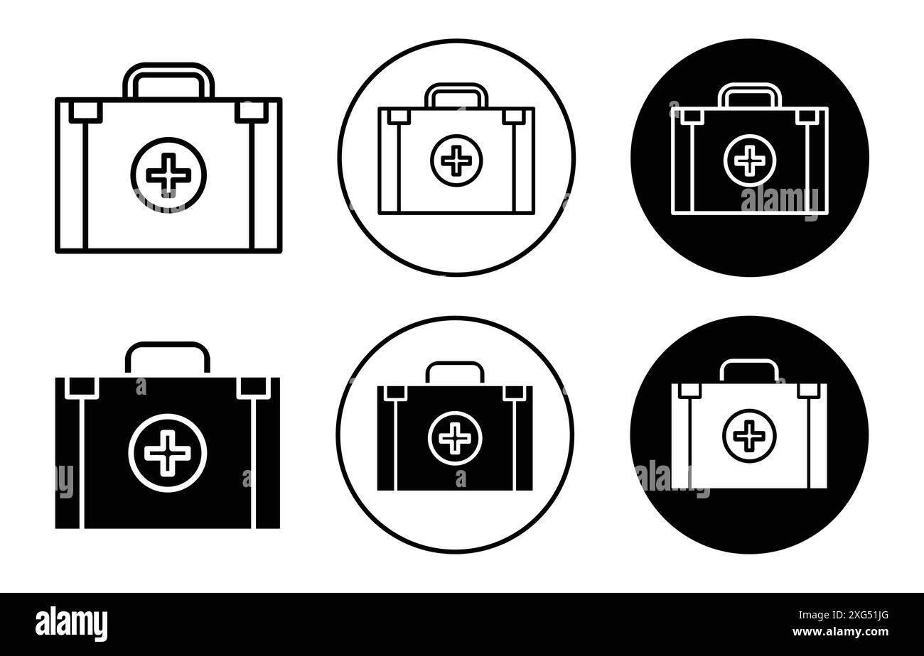First aid kit icon vector logo set collection for web app ui Stock Vector Image & Art - Alamy