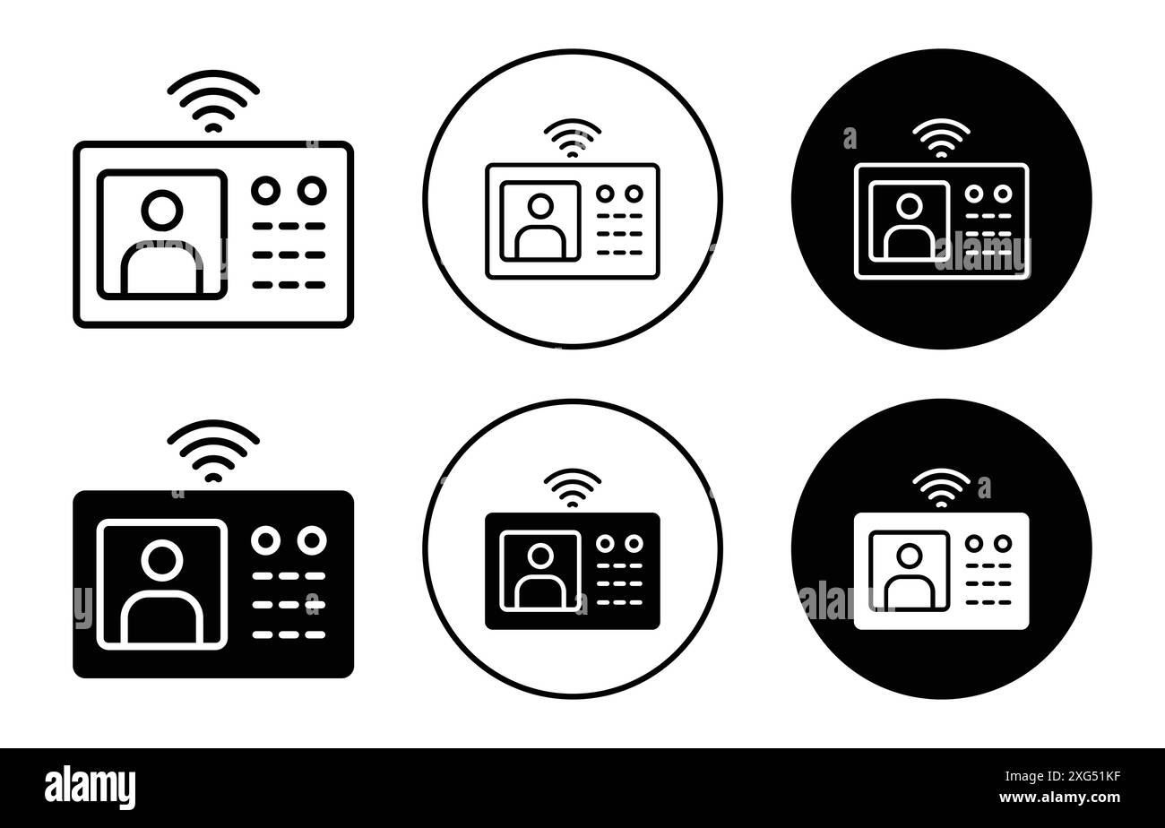 Intercom Icon Vector Logo Set Collection For Web App Ui Stock Vector