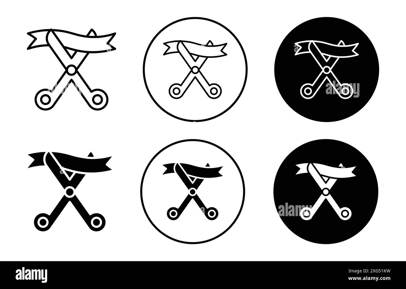 Grand Opening Icon Vector Logo Set Collection For Web App Ui Stock
