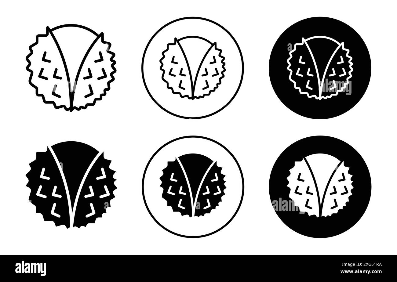 Litchi fruit Icon vector logo set collection for web app ui Stock ...