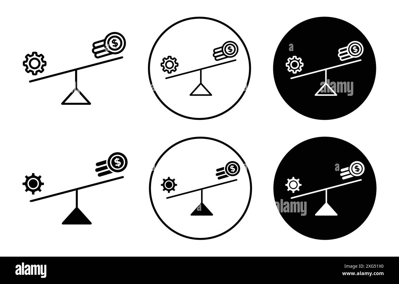 leverage icon vector logo set collection for web app ui Stock Vector ...