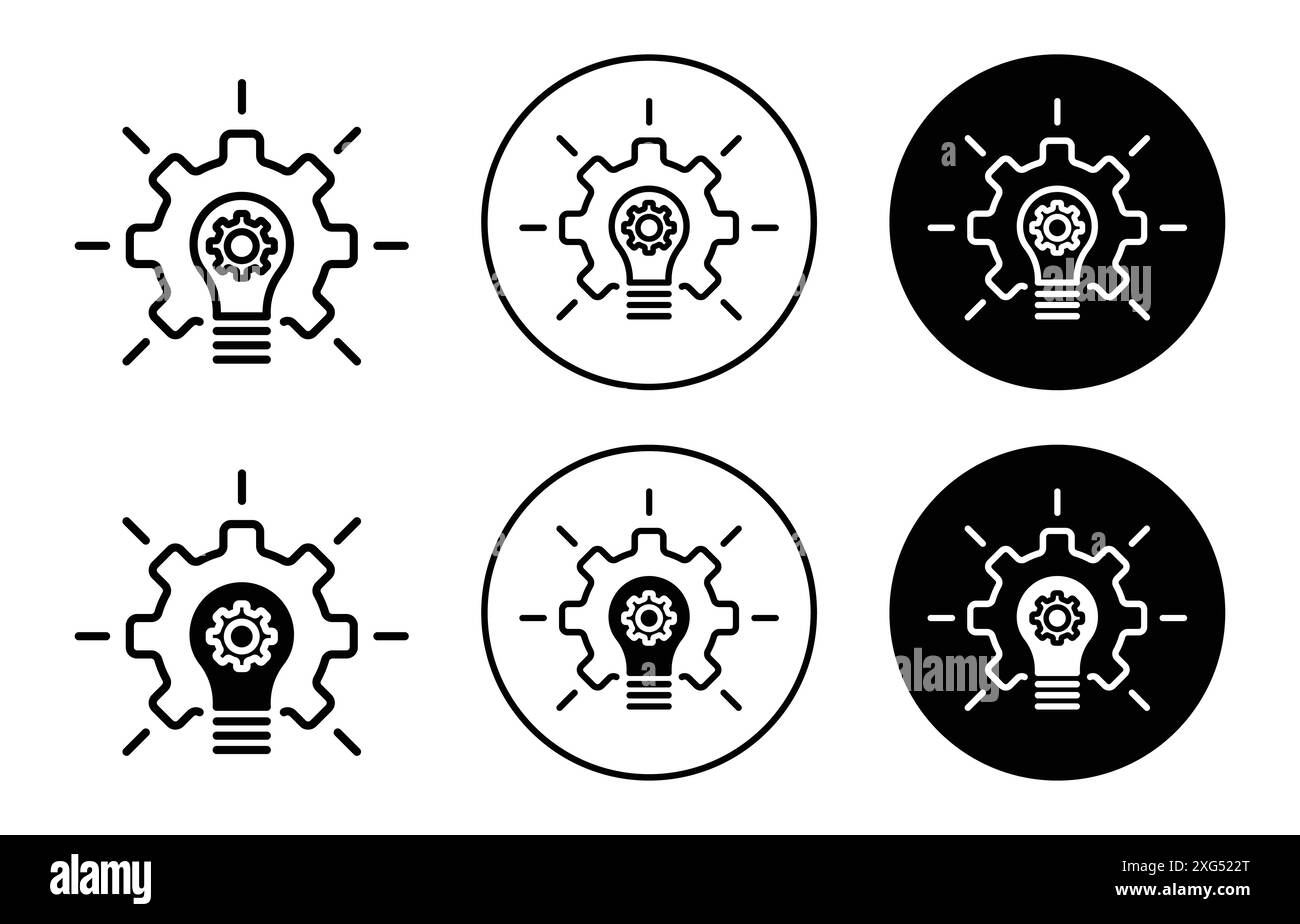 Innovation icon vector logo set collection for web app ui Stock Vector ...