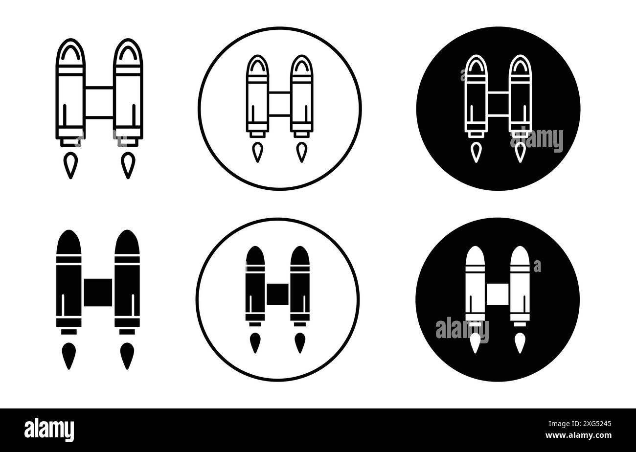 Jetpack icon vector logo set collection for web app ui Stock Vector ...