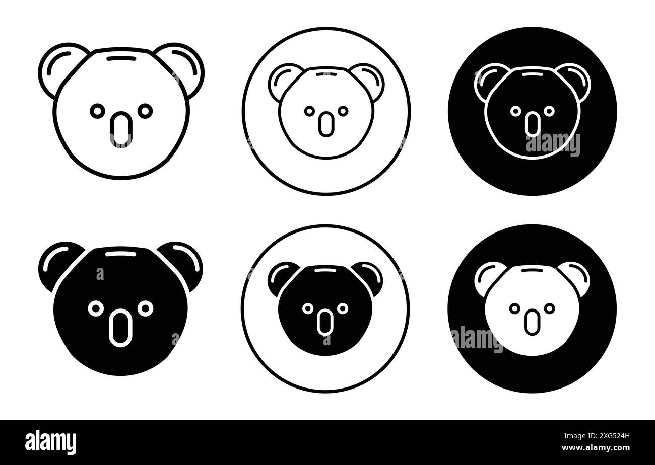 Australian koala bear icon Cut Out Stock Images & Pictures - Alamy