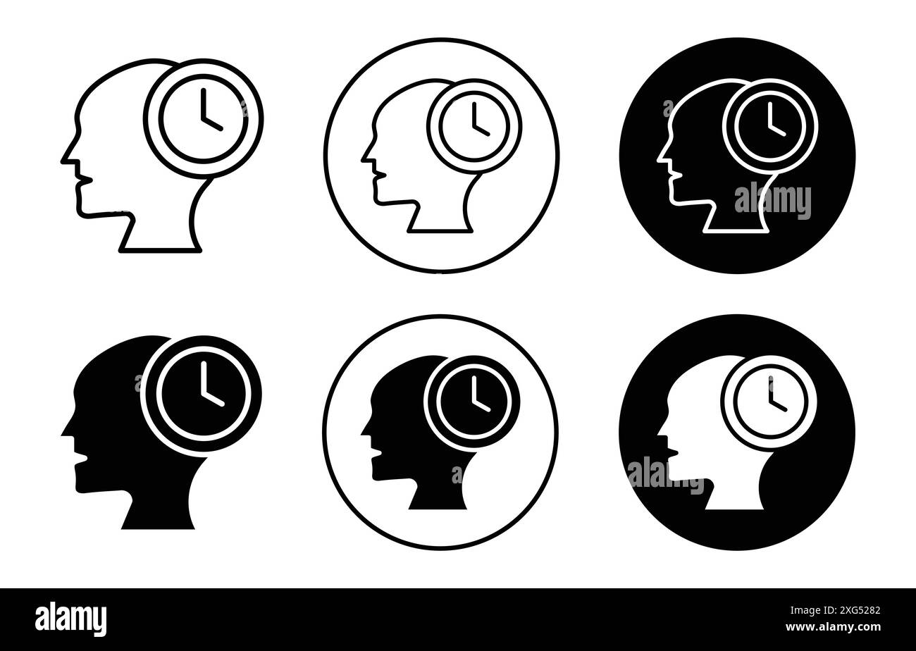 patience icon vector logo set collection for web app ui Stock Vector ...