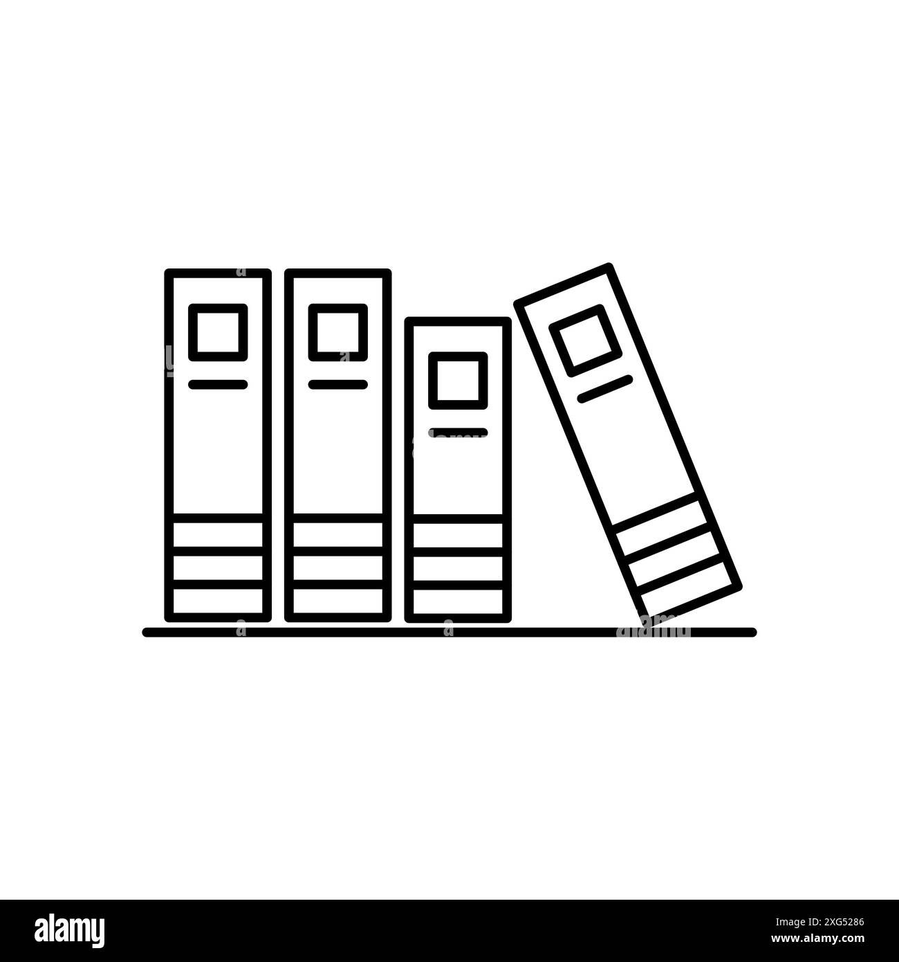 Library icon vector logo set collection for web app ui Stock Vector ...