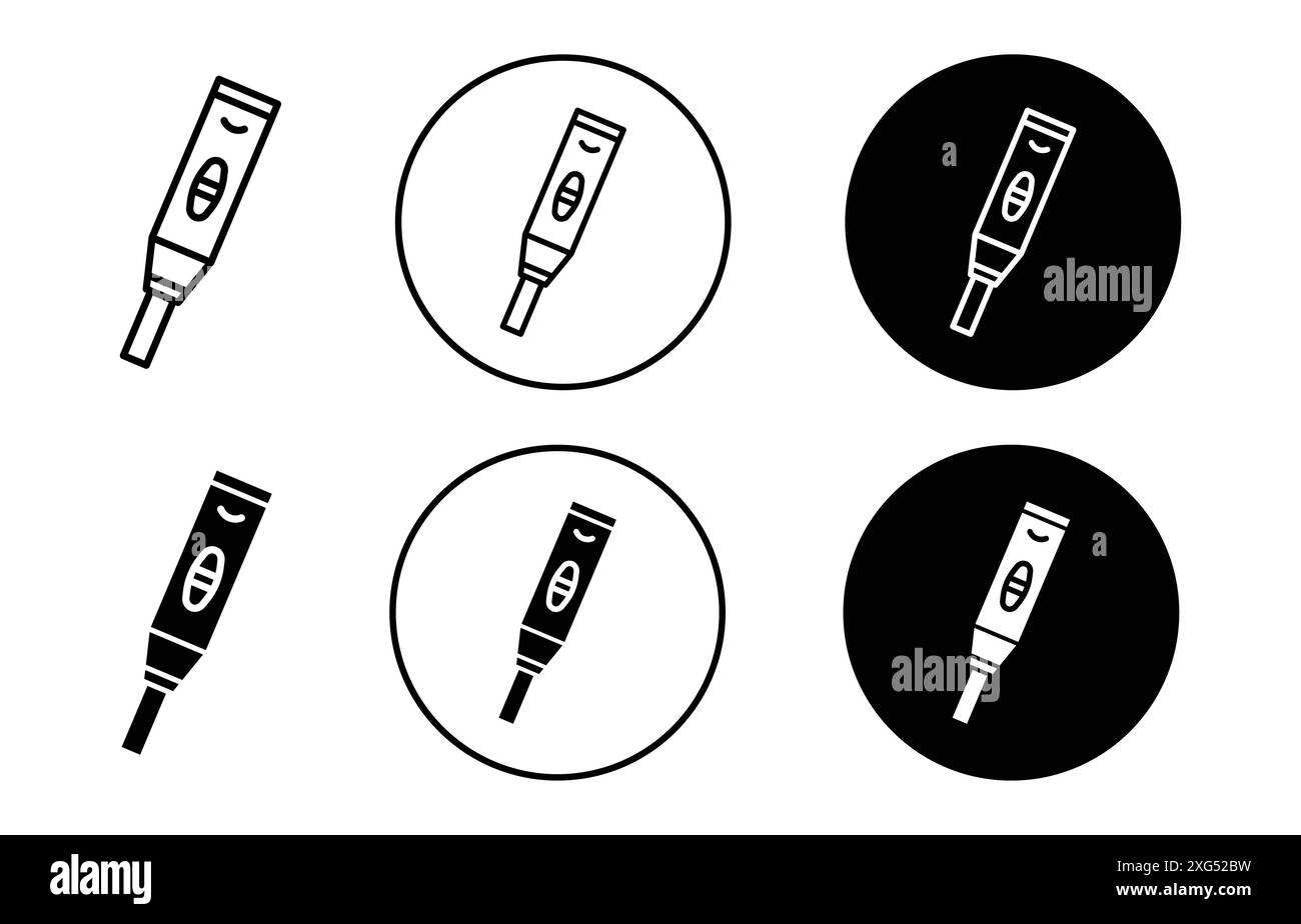 Pregnancy Test Icon Vector Logo Set Collection For Web App Ui Stock