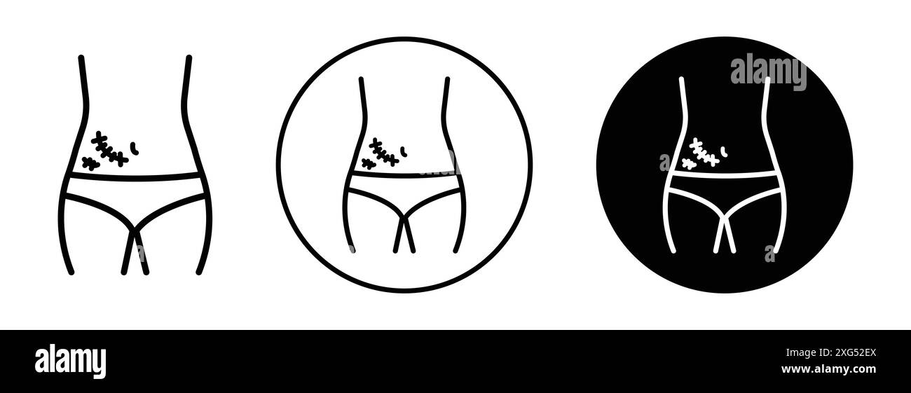 Scar Removal icon vector logo set collection for web app ui Stock ...