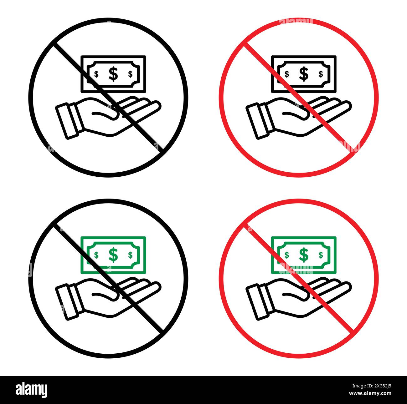 Stop Corruption icon vector logo set collection for web app ui Stock Vector Image & Art - Alamy