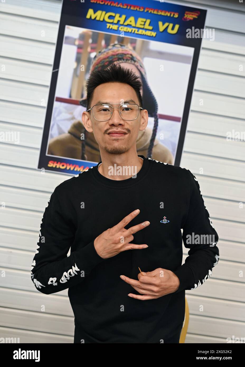 LONDON, UK. 6th July, 2024. Michael Vu at the Film and TV star signing autographs for fans at ...
