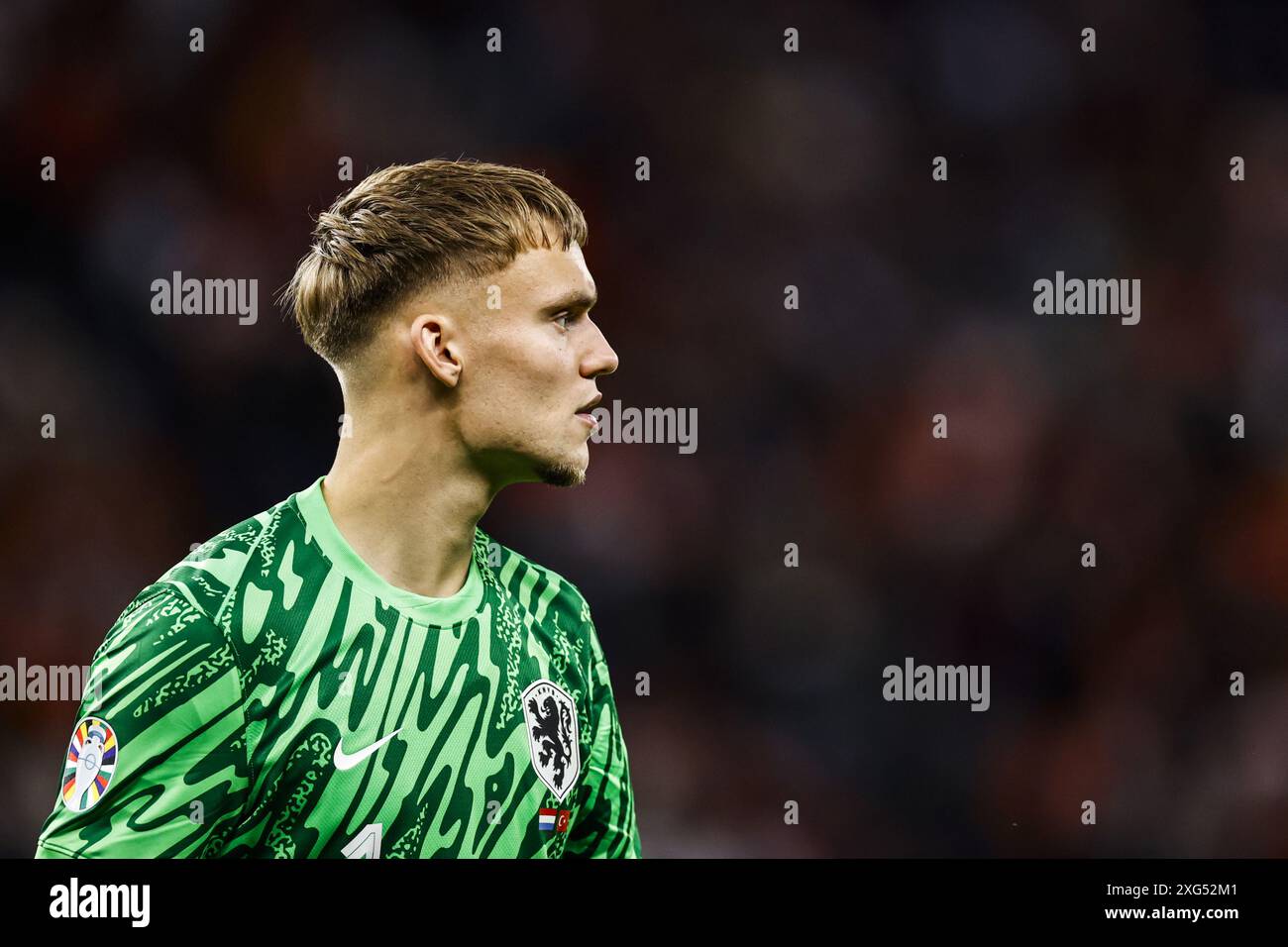 BERLIN - Holland goalkeeper Bart Verbruggen during the UEFA EURO 2024 ...