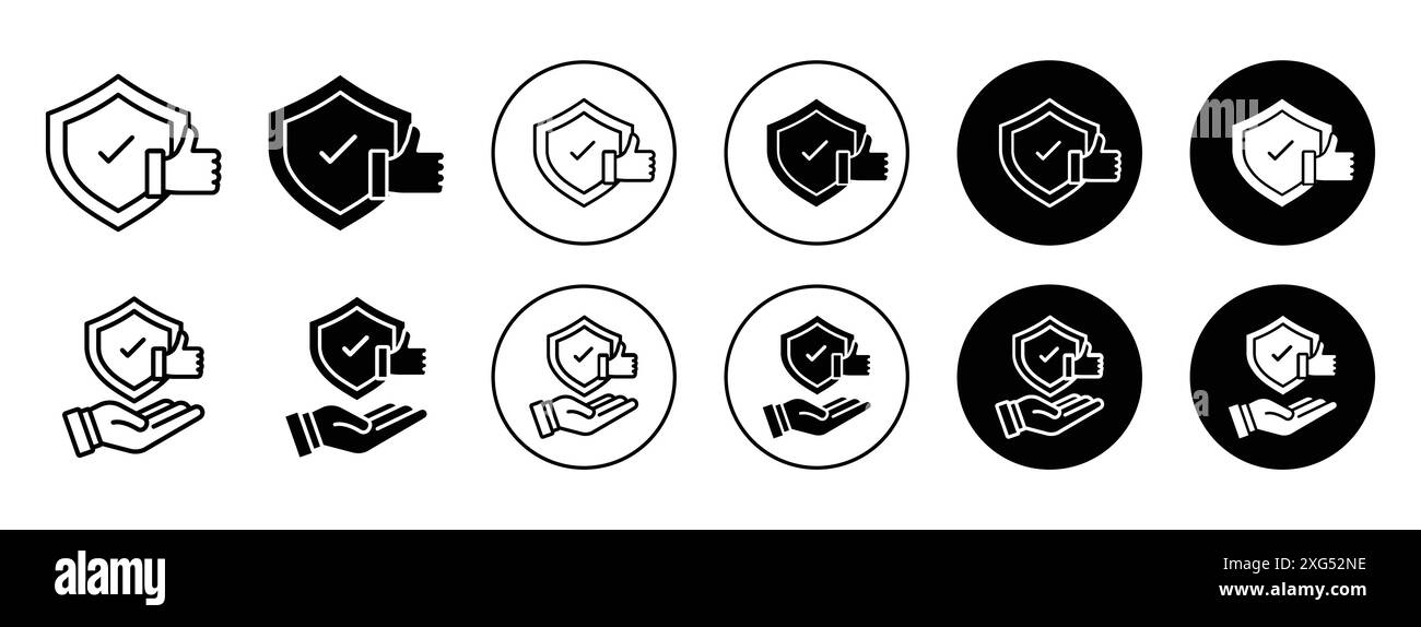 reliability icons vector logo set collection for web app ui Stock ...
