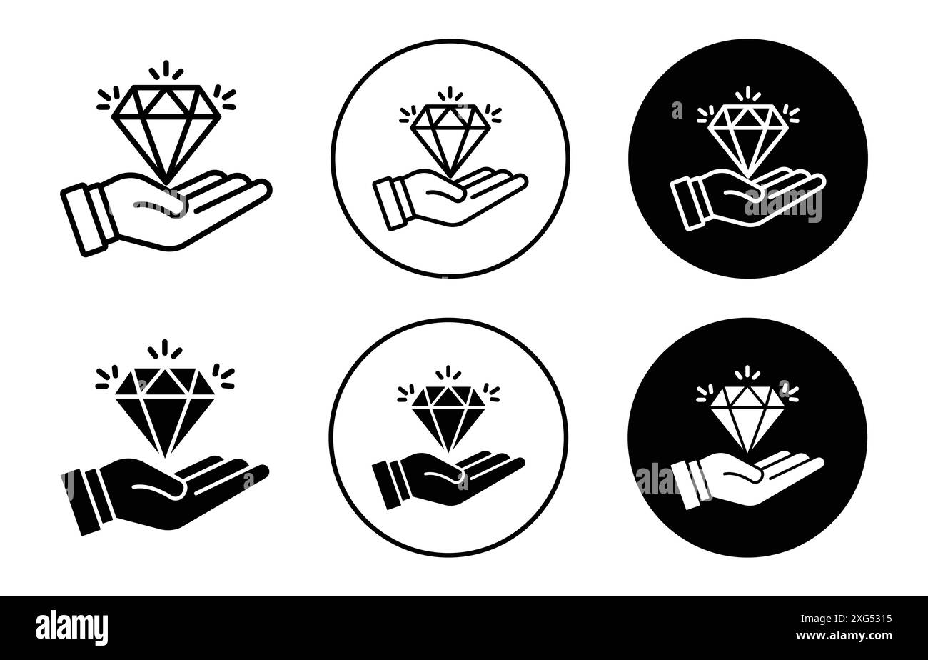 Values icon vector logo set collection for web app ui Stock Vector ...