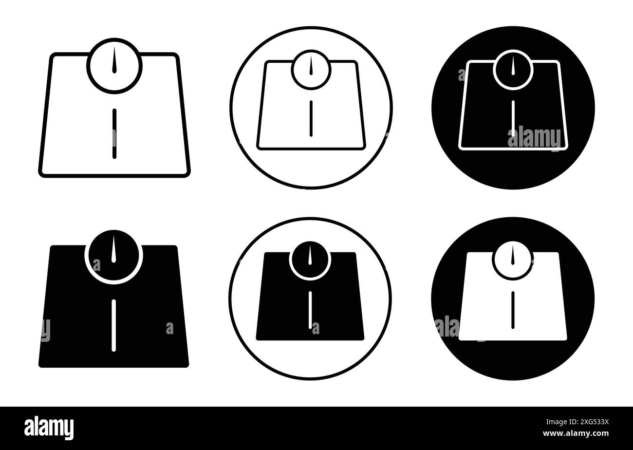 weight scales icon vector logo set collection for web app ui Stock Vector Image & Art - Alamy