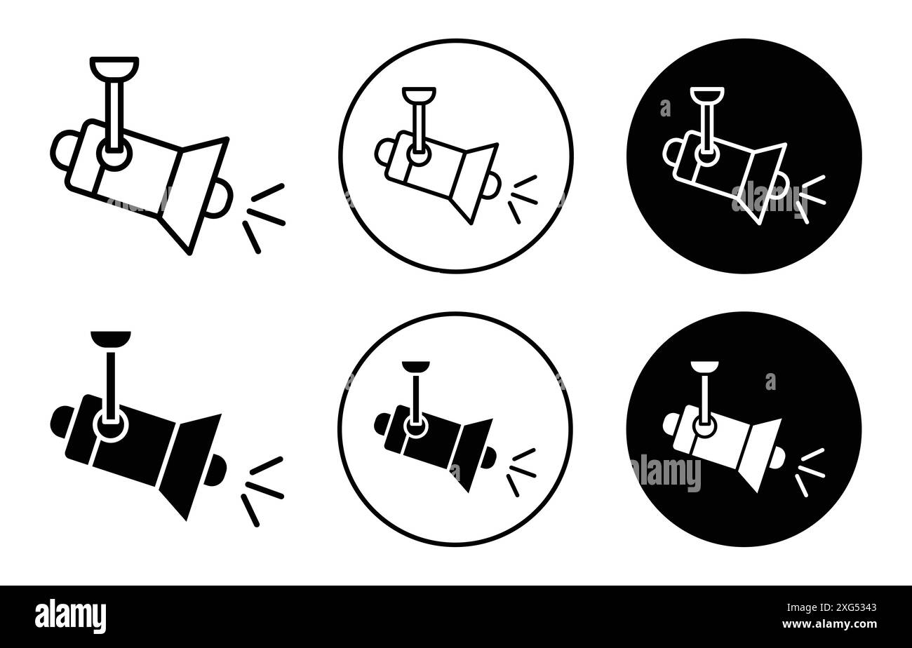 Spotlight icon vector logo set collection for web app ui Stock Vector ...