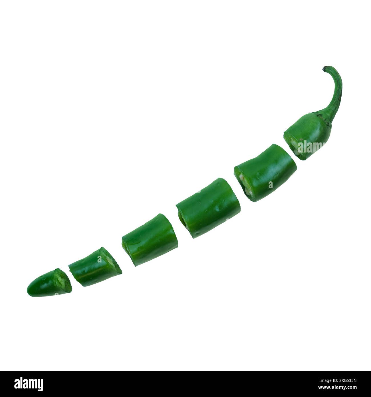 Jalapeño pepper green isolated hi-res stock photography and images - Alamy