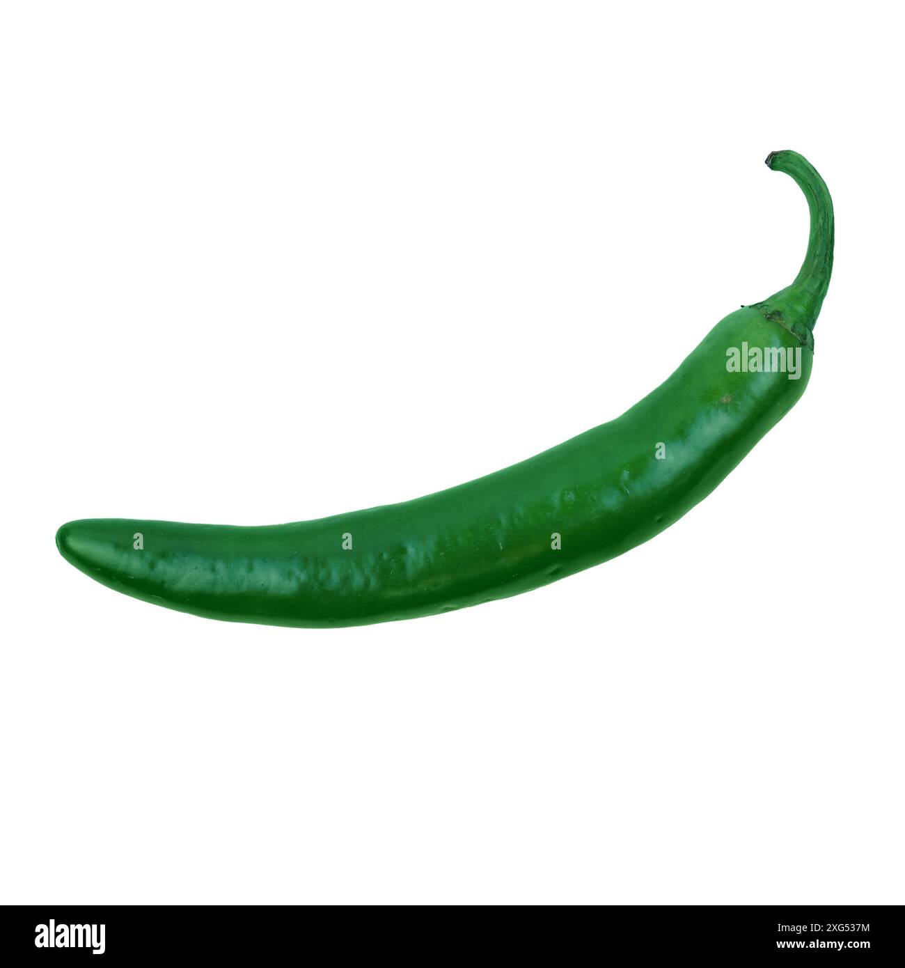 A single whole green jalapeno pepper Stock Photo - Alamy