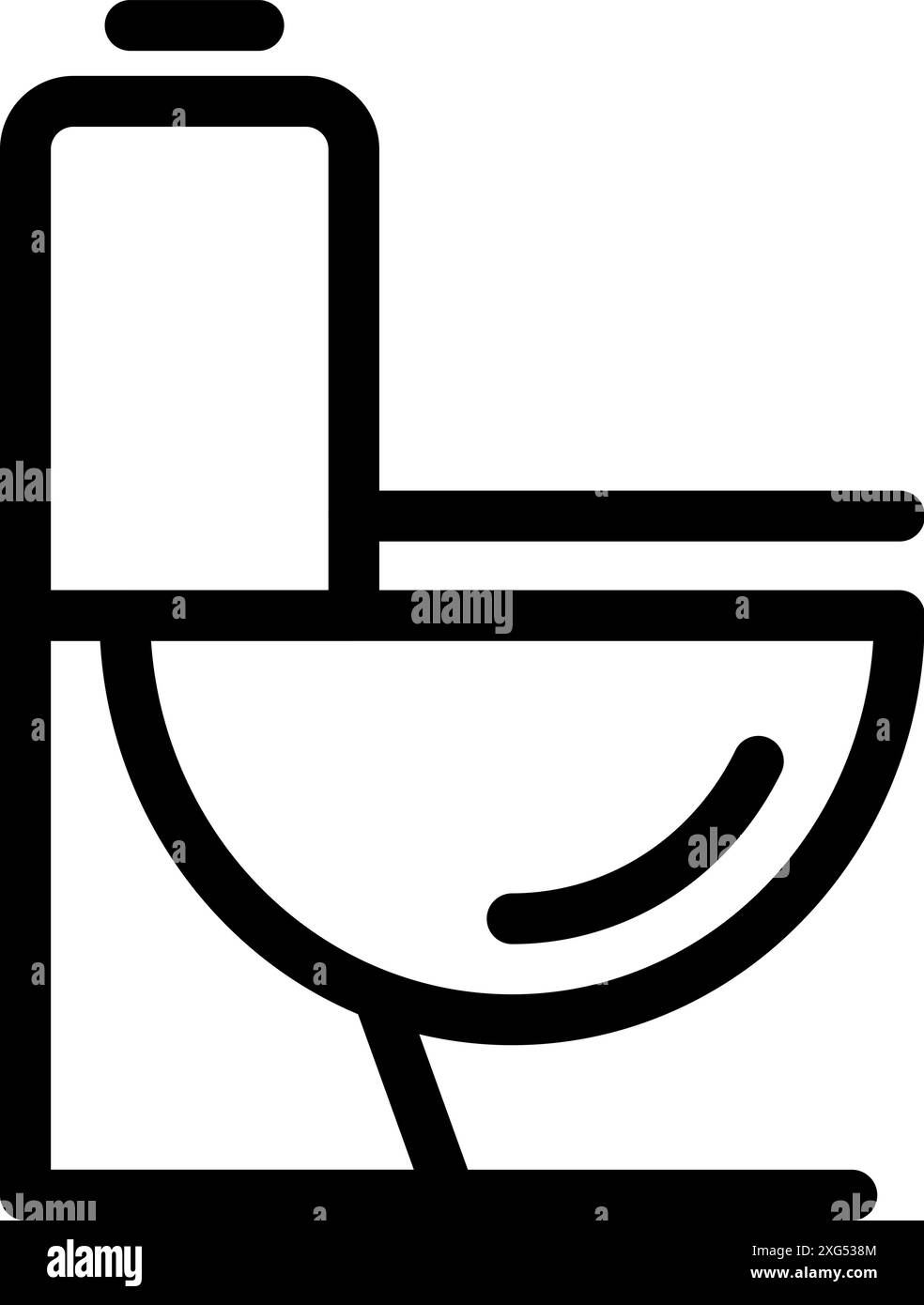 Simple black and white icon of a toilet, perfect for clear and concise ...