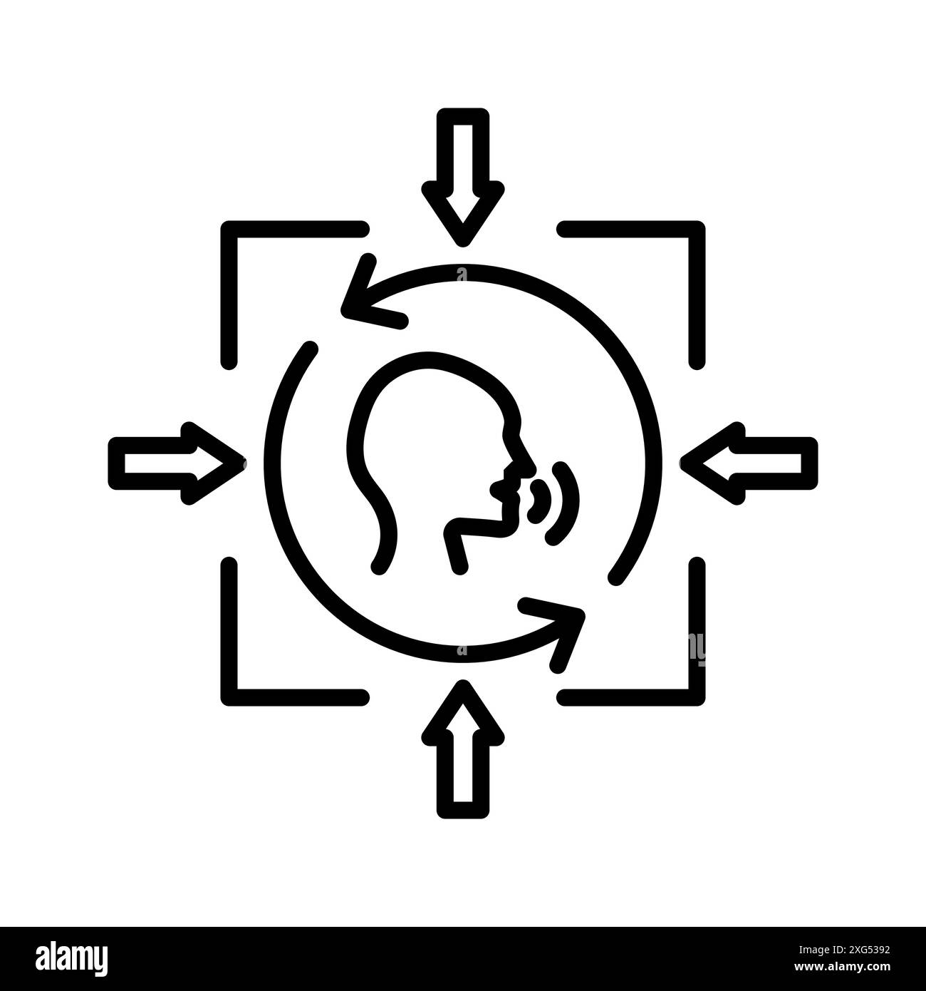Voice Command Control Icon Vector Logo Set Collection For Web App Ui Stock Vector Image And Art 