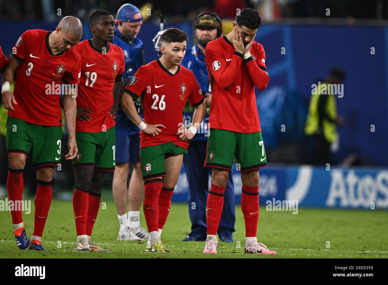 HAMBURG, GERMANY - JULY 5: Pepe, Nuno Mendes, Francisco Conceicao ...