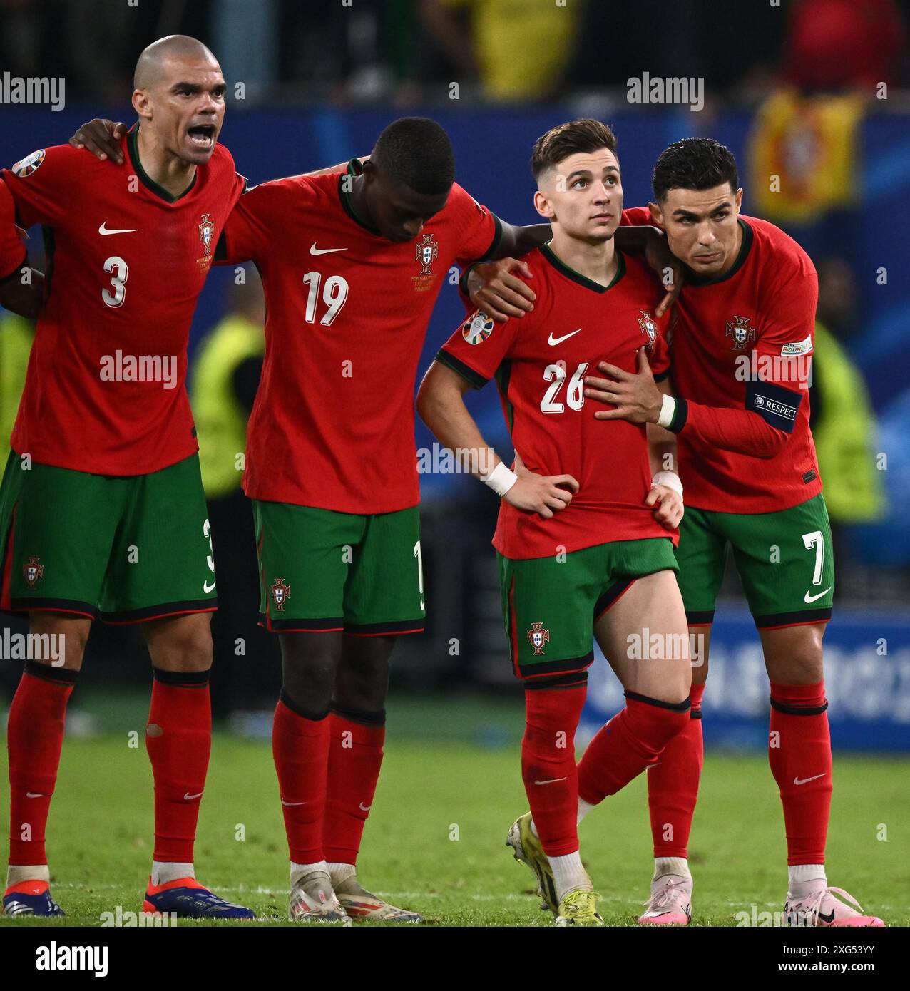 HAMBURG, GERMANY - JULY 5: Pepe, Nuno Mendes, Francisco Conceicao ...