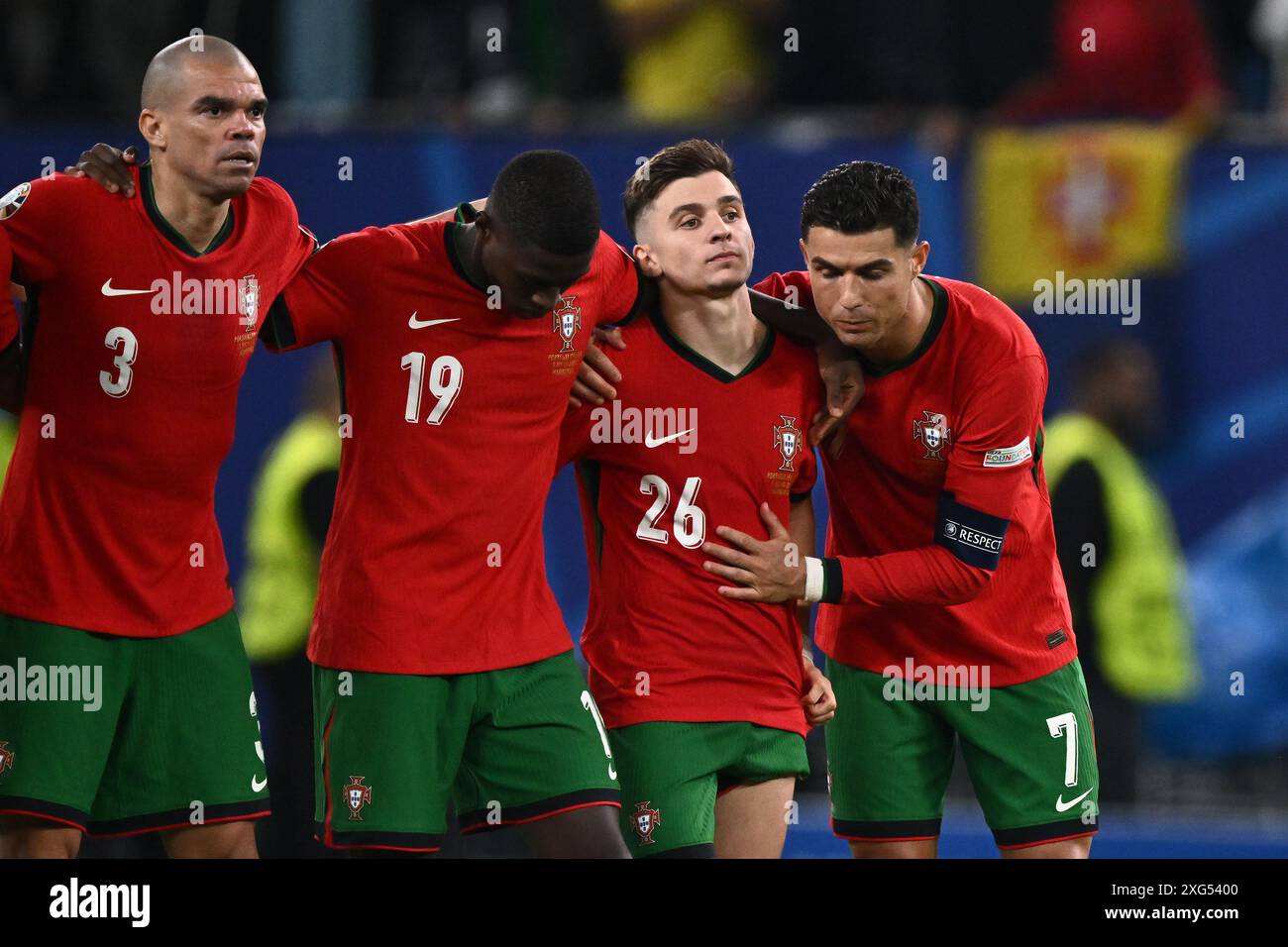 HAMBURG, GERMANY - JULY 5: Pepe, Nuno Mendes, Francisco Conceicao ...