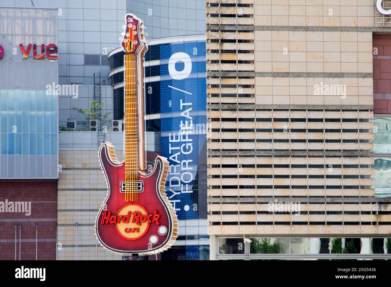 Hard Rock Cafe Warsaw Sign in Warsaw Stock Photo - Alamy