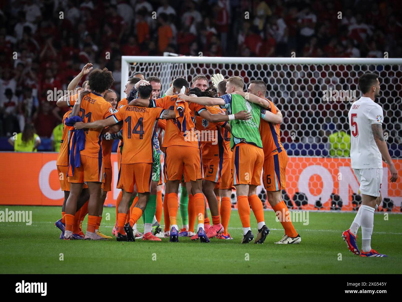Berlin, Germany. 6th Jul 2024. Dutch players celebrate after ...