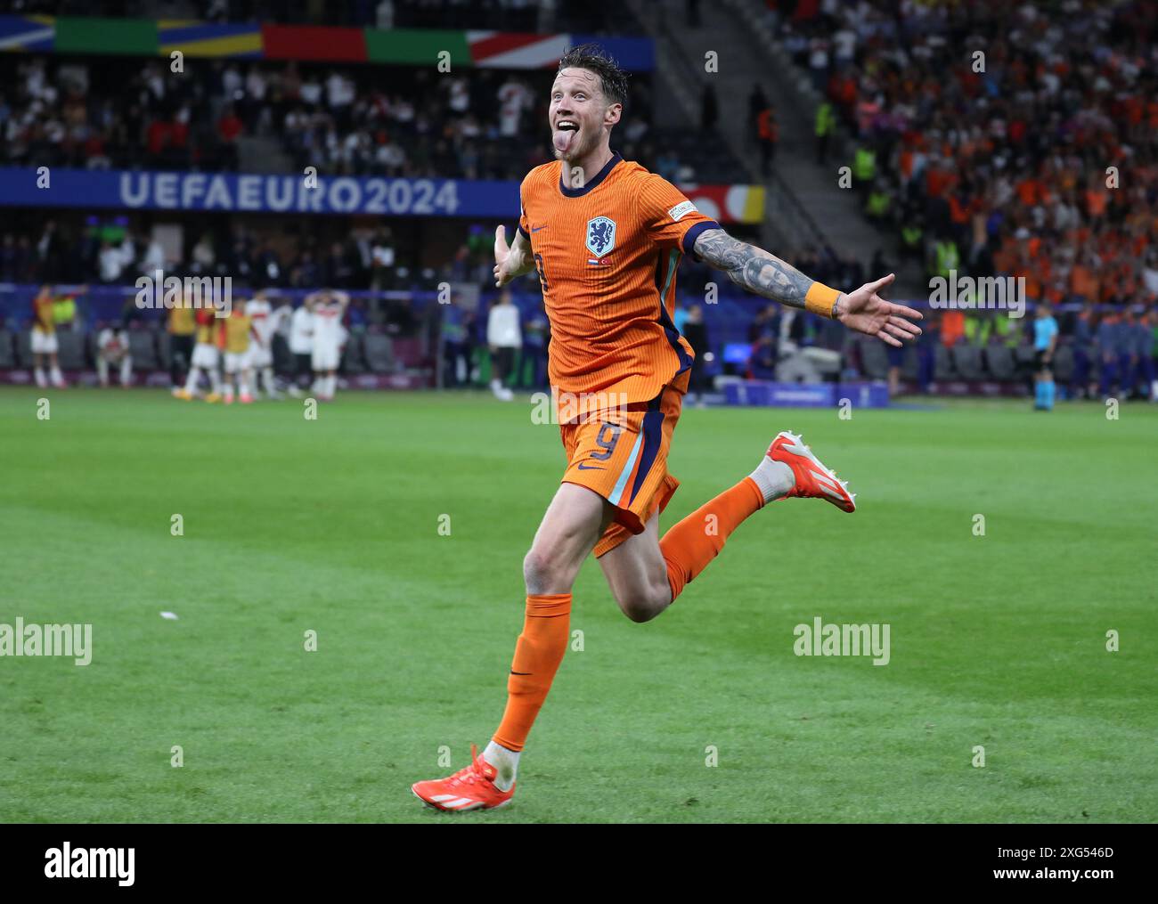Berlin, Germany. 6th Jul 2024. Wout Weghorst of Netherlands celebrate ...