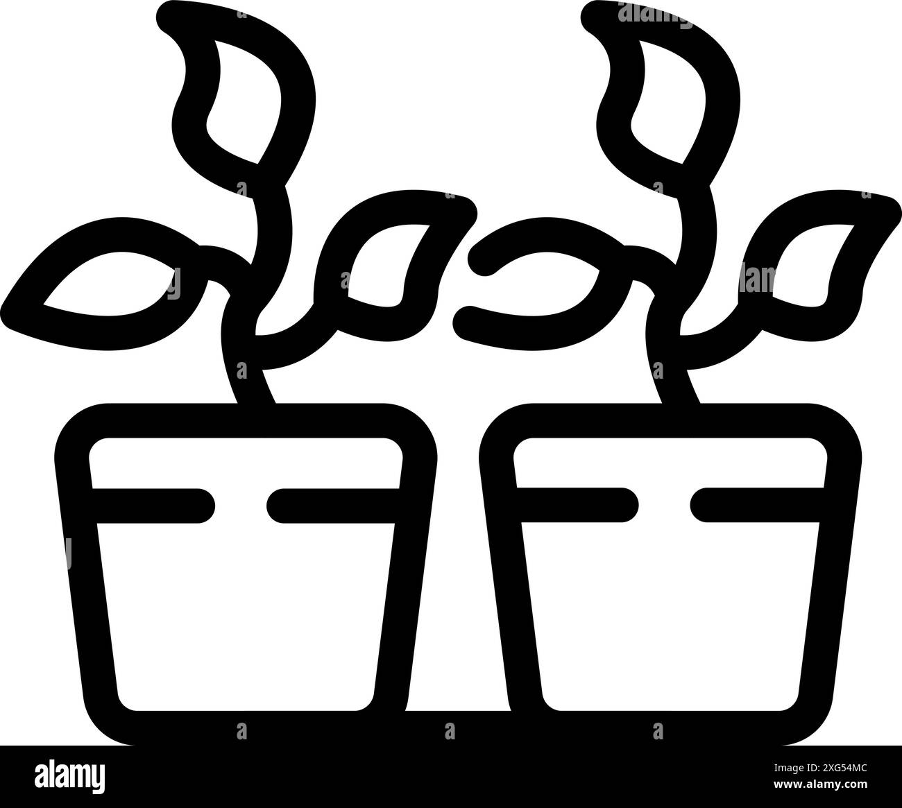 Young plants in green Black and White Stock Photos & Images - Alamy