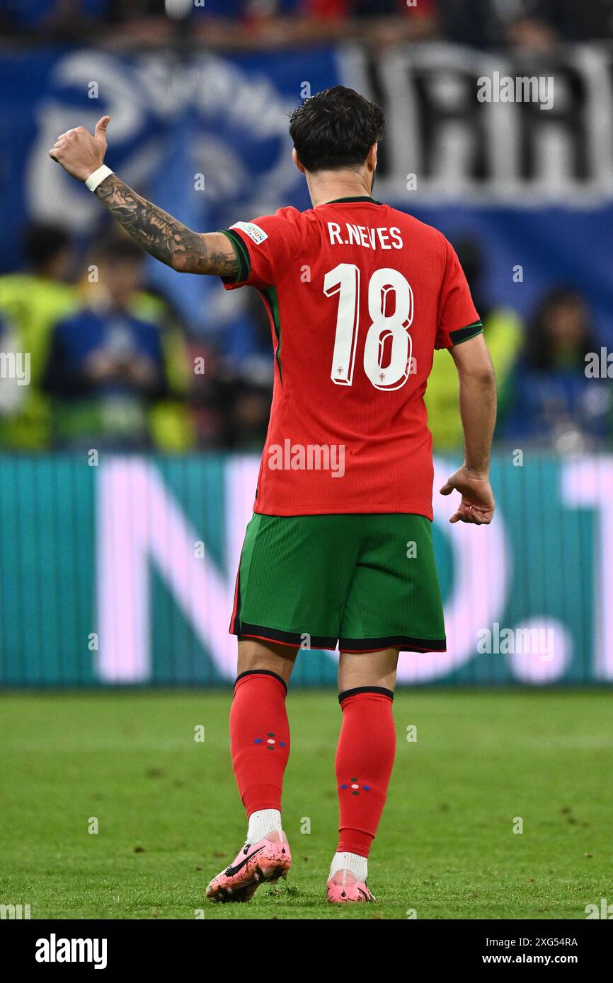 HAMBURG, GERMANY - JULY 5: Ruben Neves of Portugal during the UEFA EURO ...