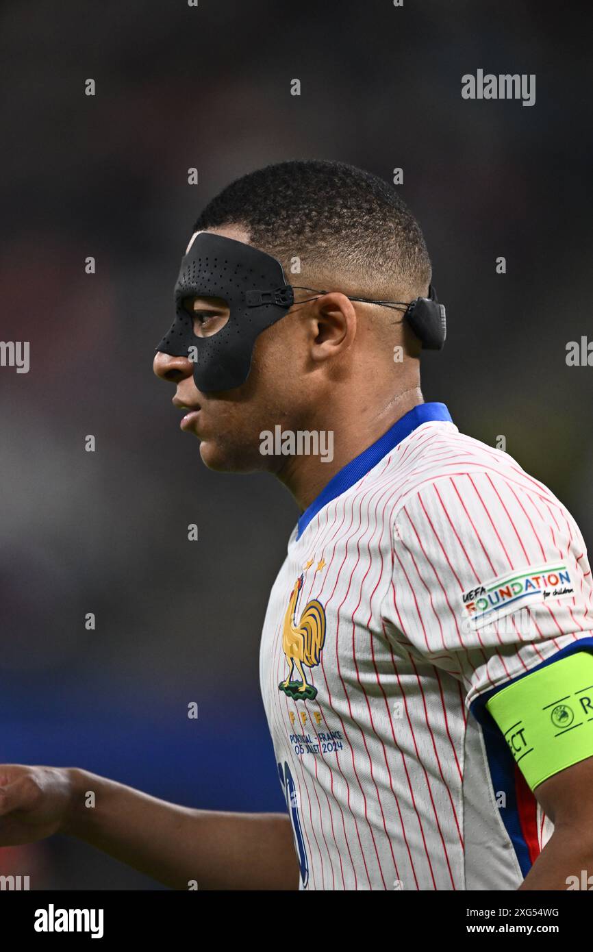 HAMBURG, GERMANY - JULY 5: Kylian Mbappe of France during the UEFA EURO ...