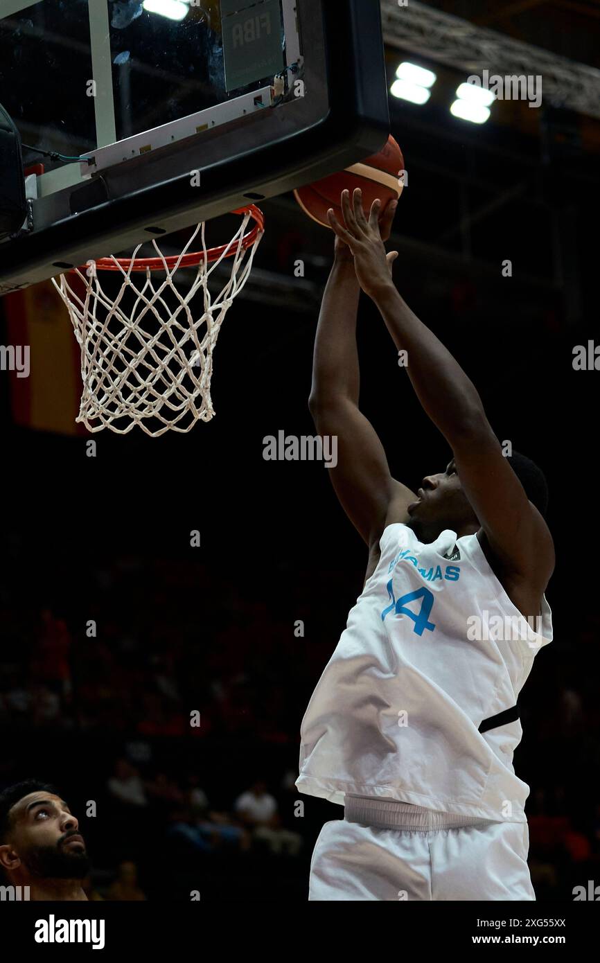 Samuel Hunter from Bahamas team seen in action during the game between ...