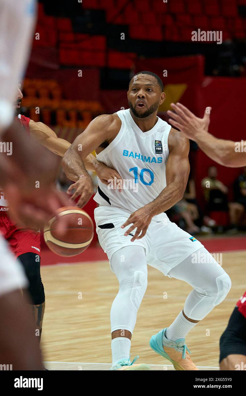 Eric Gordon from Bahamas team seen in action during the game between ...