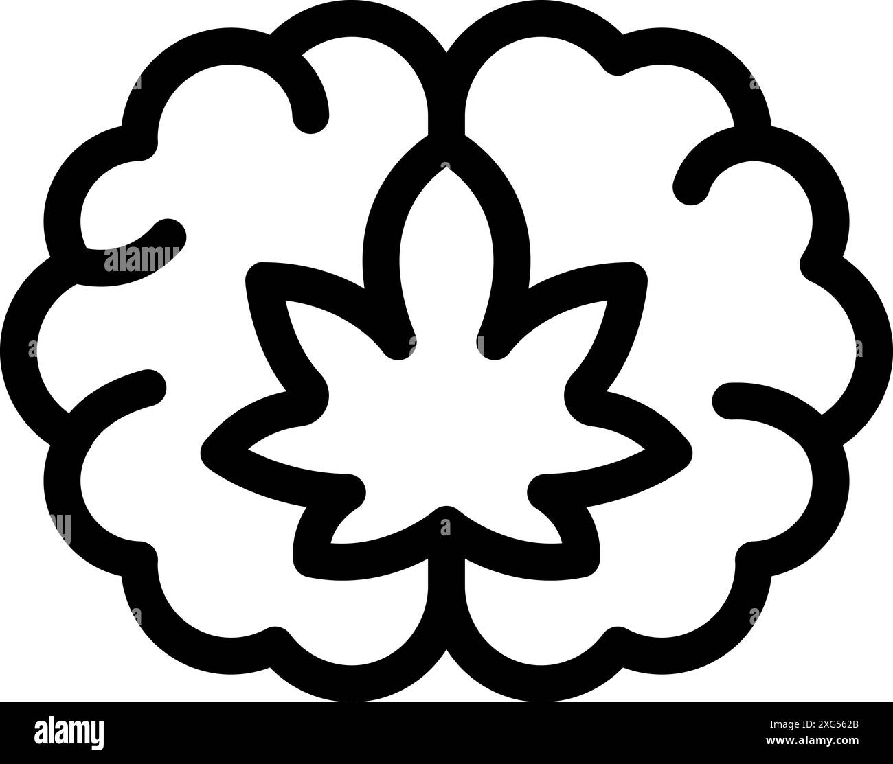 Cannabis brain Stock Vector Images - Alamy