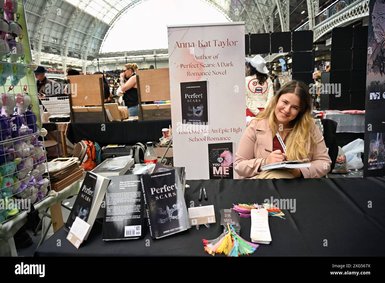 LONDON, UK. 6th July, 2024. The comic book creators Anna Kat Taylor ...