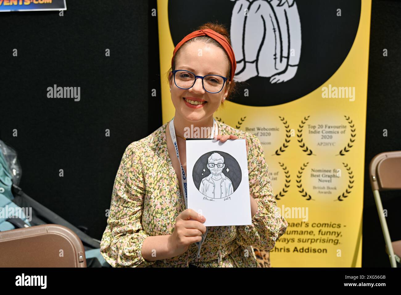 LONDON, UK. 6th July, 2024. The comic book creators Rachael Smith were ...