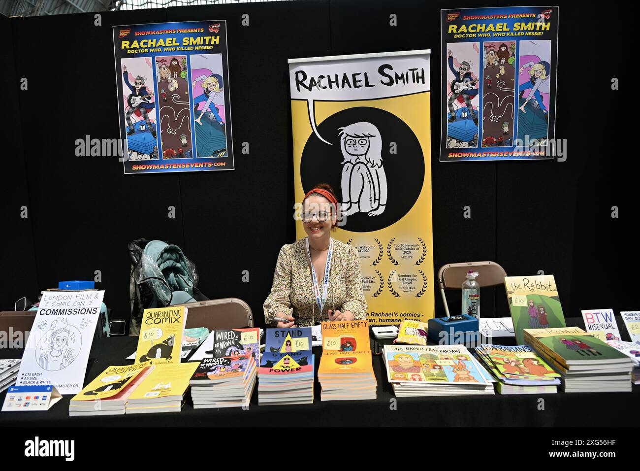 LONDON, UK. 6th July, 2024. The comic book creators Rachael Smith were ...
