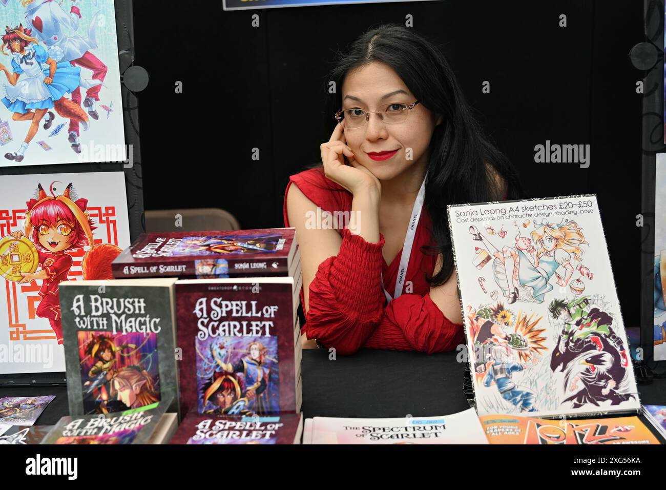 LONDON, UK. 6th July, 2024. The comic book creators Sonia Leong were in ...