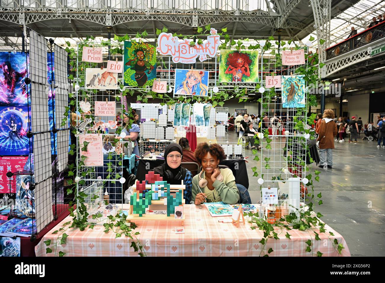 LONDON, UK. 6th July, 2024. The comic book creators crystaart were in ...