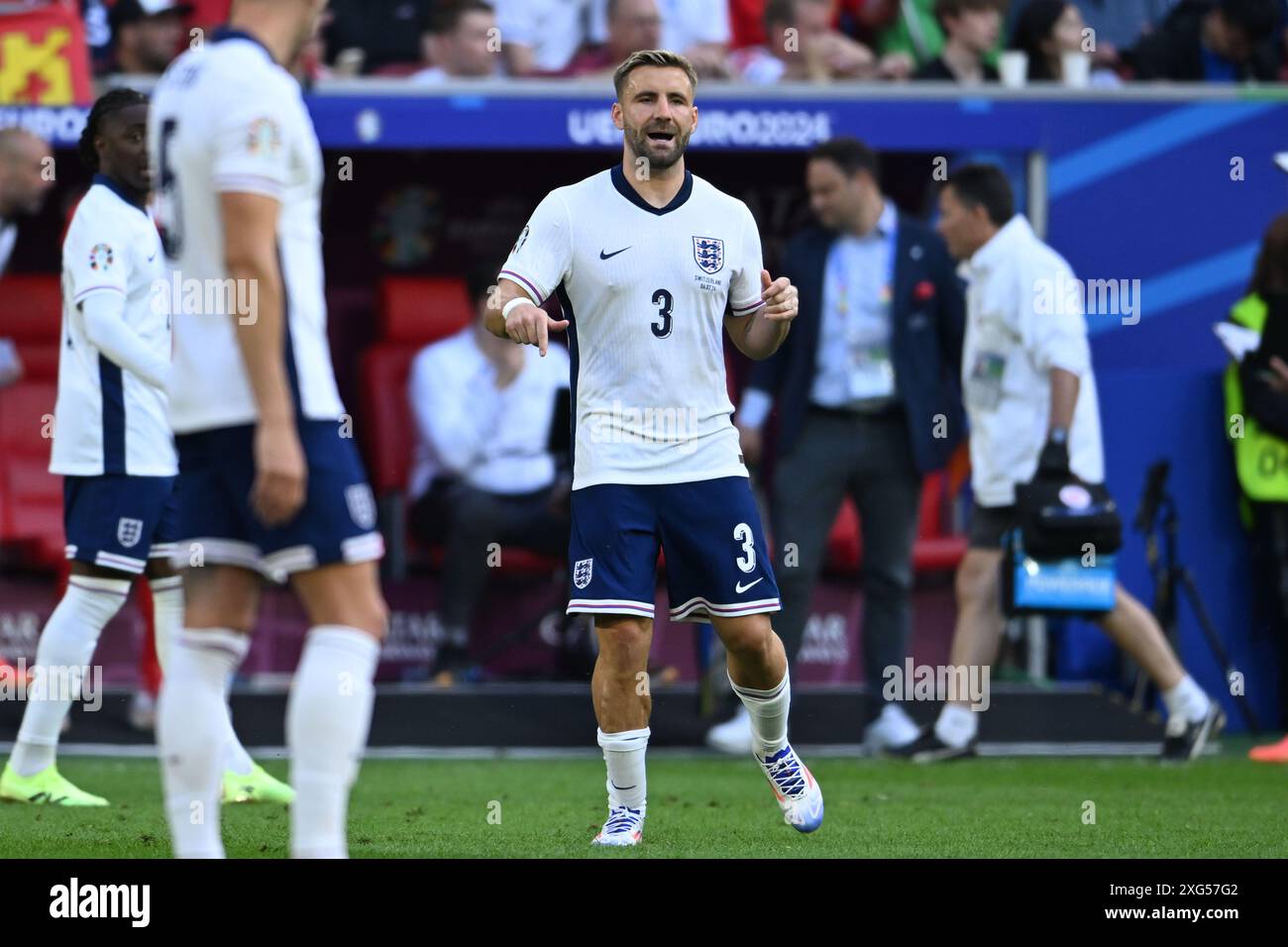 Luke Shaw (England) during the UEFA Euro Germany 2024 match between ...