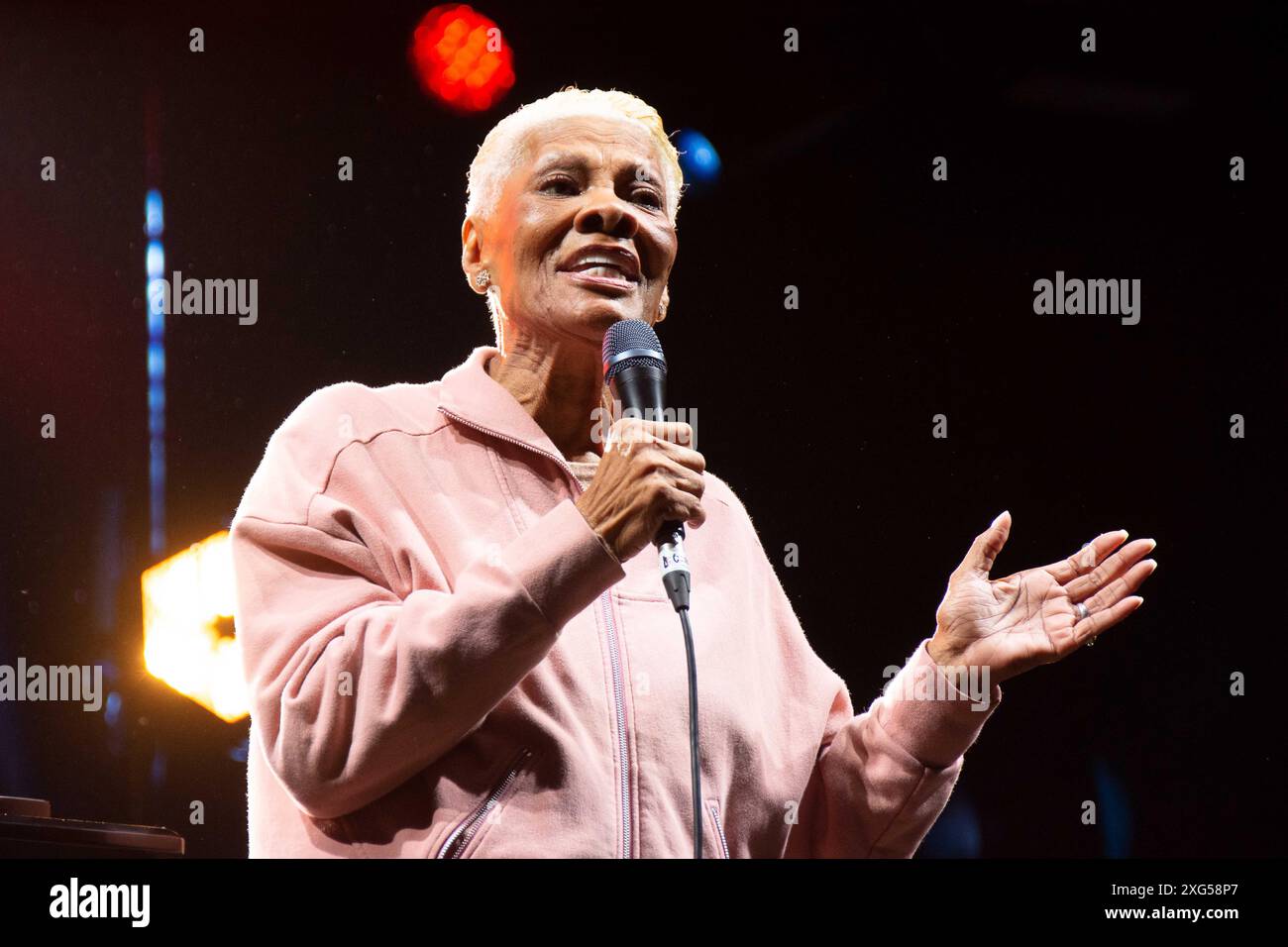 Brighton, East Sussex, UK. 6th July, 2024. Dionne Warwick, singing ...